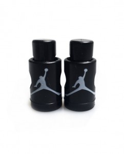 Jordan 6 Lace Locks (Black/White) by Shine Laces